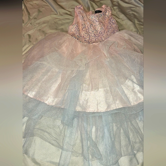 Pink & Violet | Dresses | Pink Violet Pinkpeach Rosette Top Tulle ...
